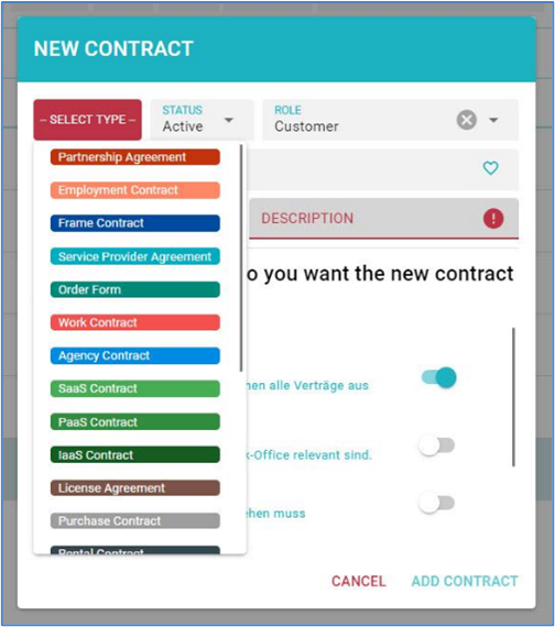 contractSILO Contract Management Software | How to | Add a contract